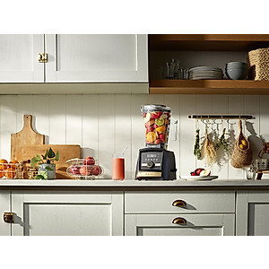 Vitamix A3500 Ascent Series Gold Label Smart Blender, Professional-Grade, 64 oz. Low-Profile Container, Matte Navy with Gold Accents