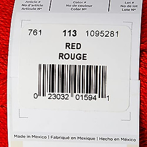 Lion Brand Yarn (1 Skein) 24/7 Cotton® Yarn, Red