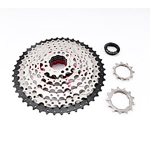 PZAMA MTB Cassette 8-9-10-11-12-13 Speed Bicycle Cassette for Mountain Bike 11-30/32/34/36/40/42/46/50/52T Bicycle Cassette Sprocket Compatible with Shimano Sram (Except XD) (8 Speed 11-46T)