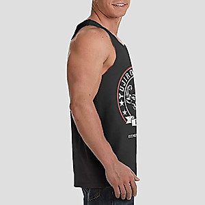 Kousaka Men's Yujiro Hanm-A Baki Lightweight Tank Top, Black, Medium