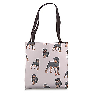 Rottweiler Dog Pattern Tote Bag