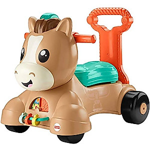 Fisher-Price Baby Walker Learning Toy, Walk Bounce & Ride Pony Ride-On With Music And Lights For Infants And Toddler Play [Amazon Exclusive]