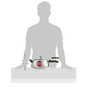 Hawkins HC50 Contura 5-Liter Pressure Cooker, Small, Aluminum