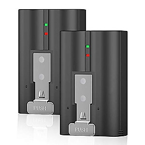 2-Pack 6040mAh Replacement Battery with Charger Station for Ring-Doorbell Camera 2/3/4, Spotlight Camera and Stick Up Cam, Rechargeable Upgraded Lithium Li-ion Batteries 3.65V Camera Indoor