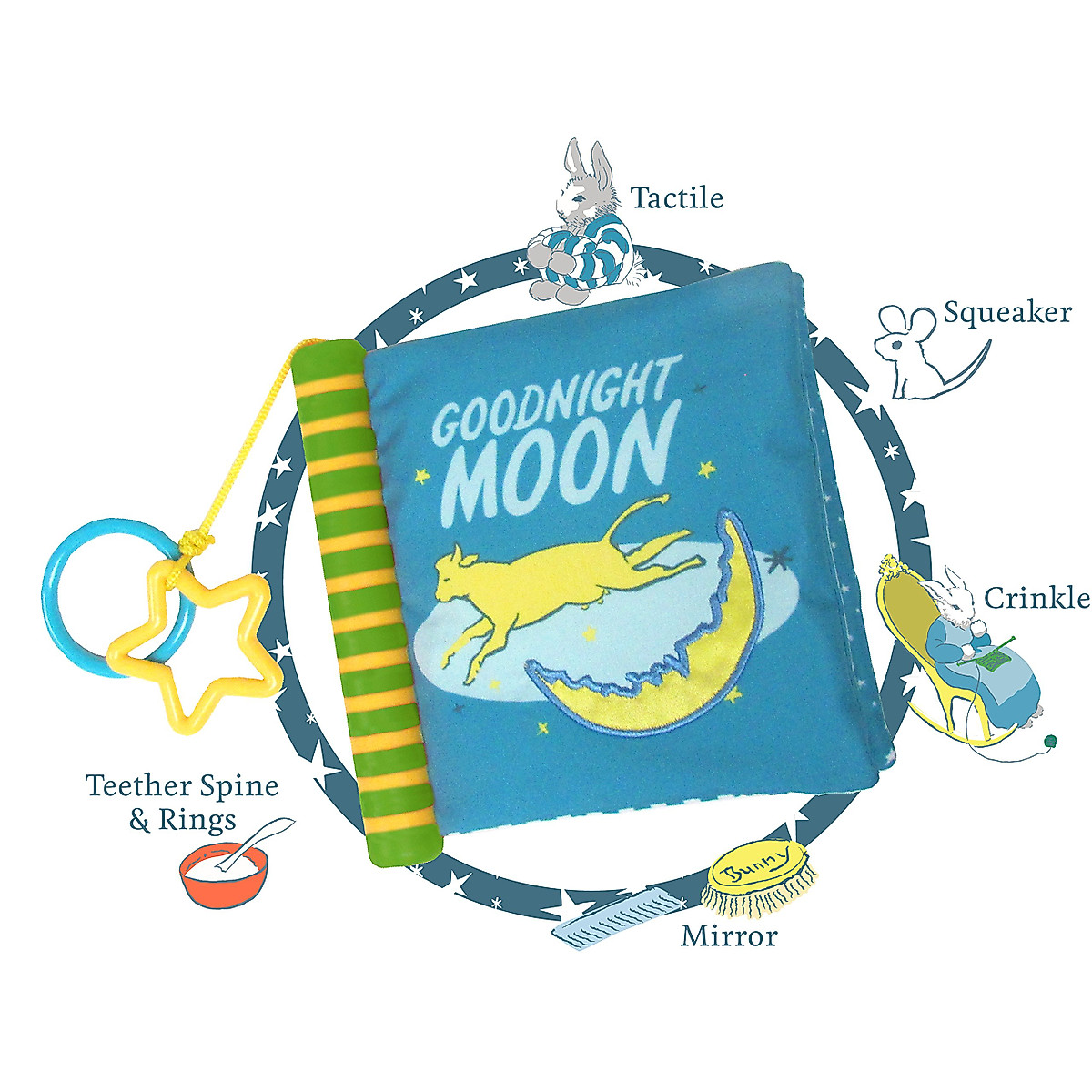 Good Night Moon Soft Teether Book