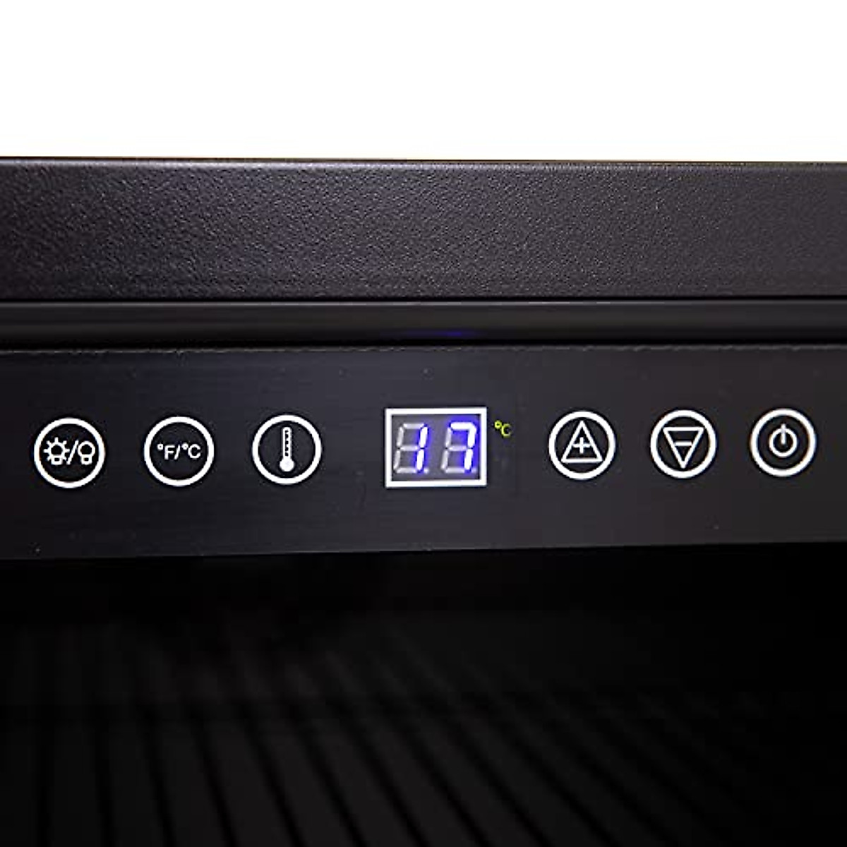 Avanti BCA516SS Beverage Cooler with Digital Temperature Control with Locking Door, Holds Up to 130 Cans and Bottles, 5.0 cu. ft, Black