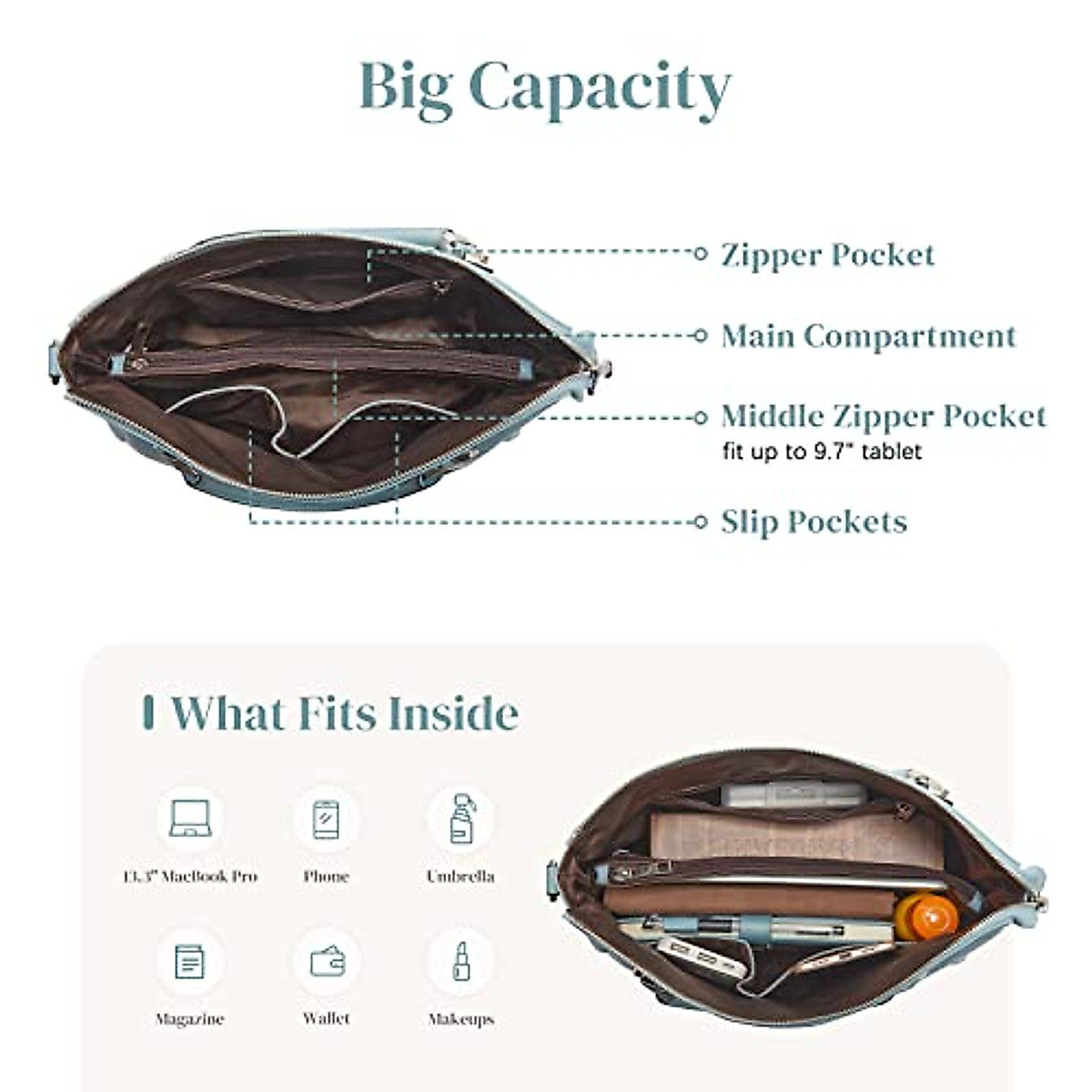 S-ZONE Women Genuine Leather Handbag Shoulder Purse Satchel Tote Crossbody Bag