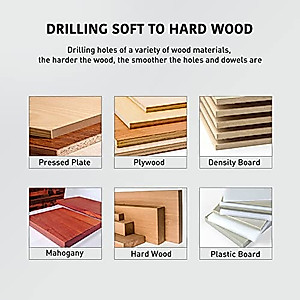 Anfrere 1" Wood Plug Cutter and Forstner Bit for Wood Cutting Tool Cork Drill Bit Knife, 3/8" Round Shank Carbon Steel Taper Tapered Cutting Tool Cork Drill Bit Knifes, WCB-A3