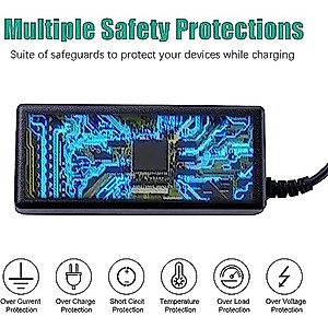 DKKPIA 24V AC/DC Adapter for Magnetic Stripe Card Stripe EasyIDea Reader Encoder Msr609 Msr705 Msr805 Msr900 Msr606 Msr605 Msr206 Msr-9 Msr905 Msr905h Msre206 24VDC Power Supply w/Barrel Tip