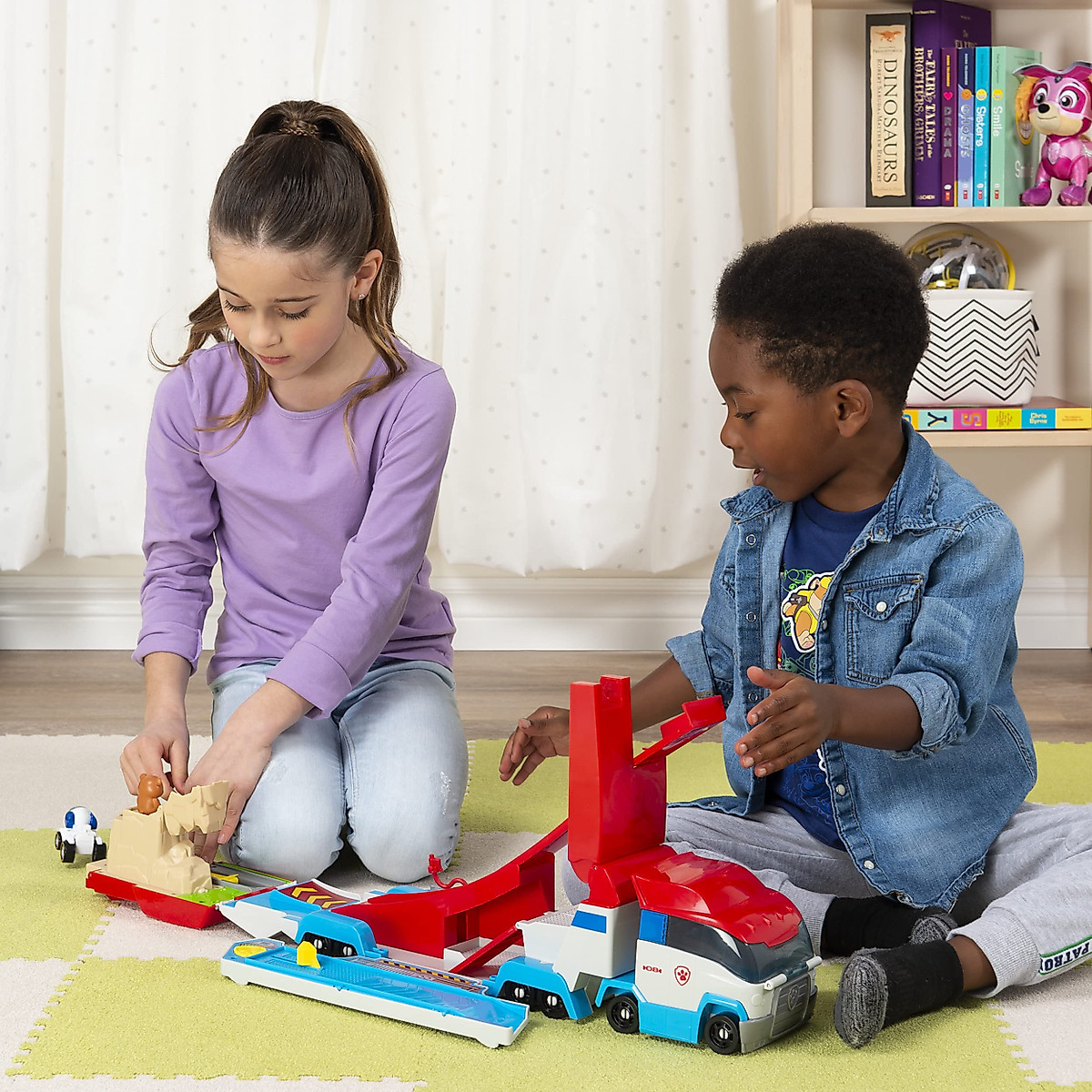Paw Patrol, Launch’n Haul PAW Patroller, Transforming 2-in-1 Track Set for True Metal Die-Cast Vehicles