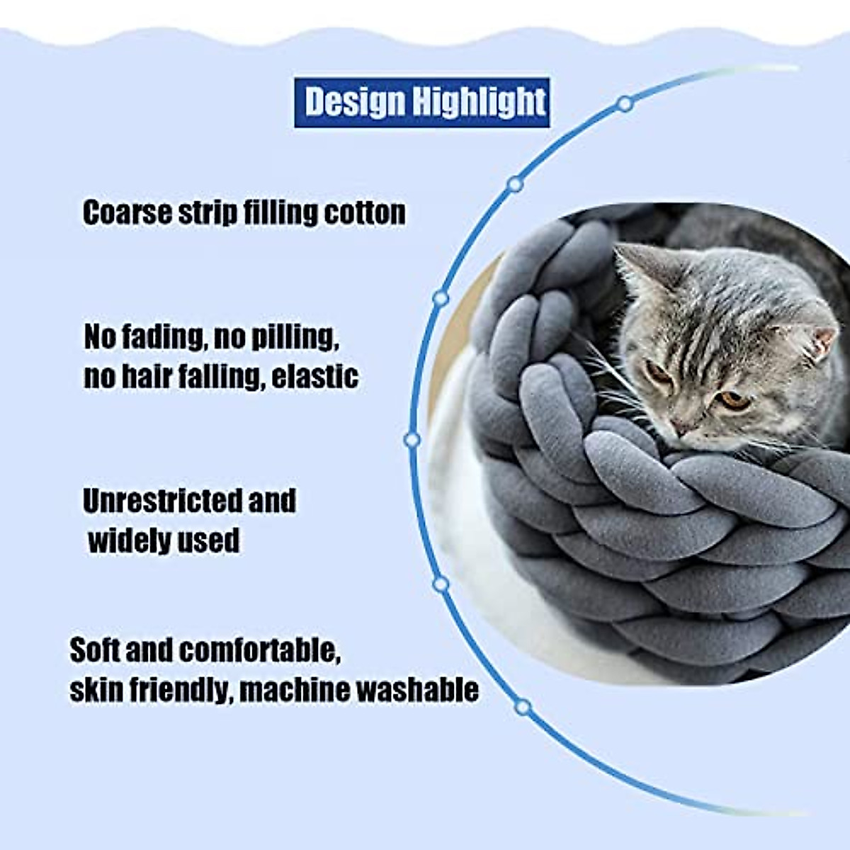 Chunky Yarn for Arm Knitting - Super Soft Jumbo Cotton Yarn, Washable Braided Knot Throw Yarn，Bulky Giant Weight for Hand Knit Blanket DIY (Shell Pink, 0.55lb)