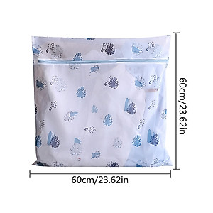 WOGCHANEI Mesh Wash Bags Laundry Bag with Zipper Protect Your Delicates Laundry Bag for Delicates Clean Wash in the Washing Machine and Evenly Dry Process in the Dryer (X-Large, Oblong)