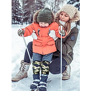 2 Pair Kids Knee Pad Camouflage Anti Slip Padded for Boy Sponge Knee Brace Breathable Flexible Toddler Knee Pads Elastic Knee Support for Boys Sport Volleyball Dance Skating Basketball, 3-7 Years