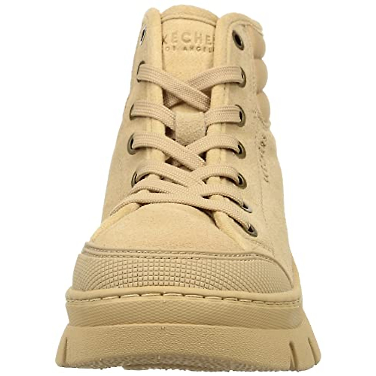 Skechers Women's Roadies Surge-YES 2 Suede Sneaker, TAN, 8.5