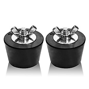 Pool Winterizing Plug for Swimming Pool Holes - 2 Pack 1.25in -1.5 in Winter Expansion Plugs for Above Ground Pool Skimmer Return Lines Clean-Out Pipe Salt Cell Pump Rubber Pool Plugs