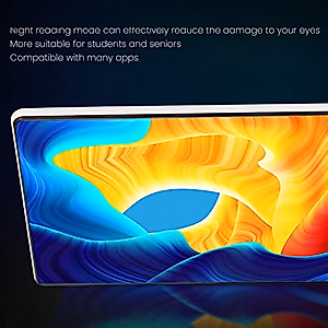 Naroote 4G Calling Tablet, 100-240V 6GB 256GB HD Tablet 5MP Front 13MP Rear IPS Screen for Android 11 for Study (White)