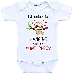 Daiichiban Designs Aunt baby boy clothes baby girl clothes auntie sayings (3 months)