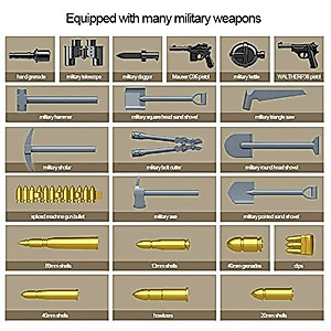 General Jim's Military Brick Building Set - WW2 German Army Tank Destroyer SD.KFZ.138 Marder III Building Blocks Model Set for Military and Brick Enthusiast and for Teens and Adults