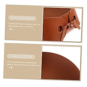 4 pcs Desktop Storage Box Key Organizer Tray dice Rolling mat Board Game Storage entryway catchall Holder Dresser Organizer Table Decor Tabletop Storage Tray Manager Leather Coin