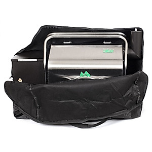 Green Mountain Grills GMG-6014 Weatherproof Tote Bag with Zippers and Velcro for Davy Crockett Portable Pellet Barbeque Models, Black