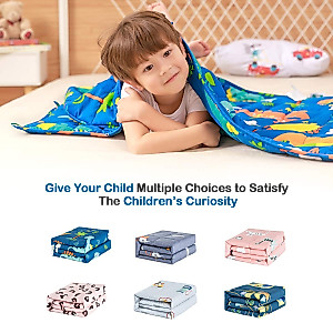 Sivio Weighted Blanket - Weighted Blanket 5 lbs Blue Dinosaur, Cotton Heavy Blanket - Small Size Bresthable Blanket(36 * 48 inches, 5 lbs)