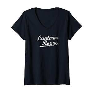 Womens Lanterne Rouge Cycling Club V-Neck T-Shirt