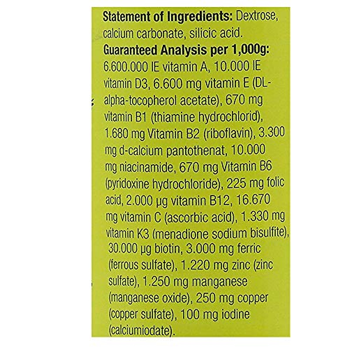 Nekton-S Multi-Vitamin for Birds, 150gm