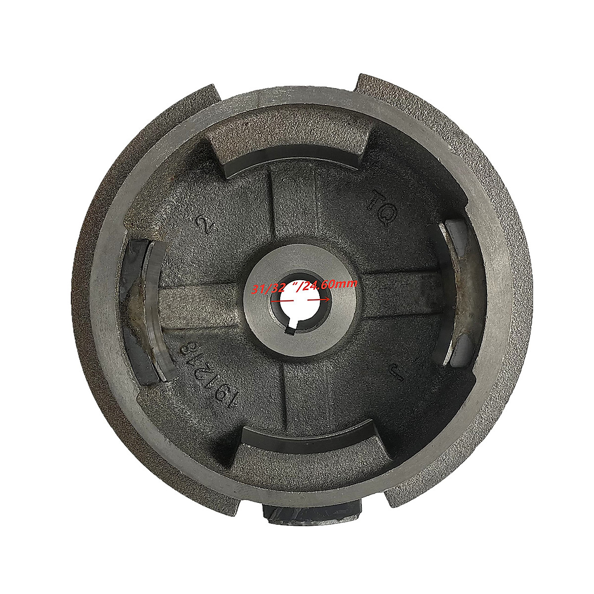 Key Shaft Flywheel & Charging Coil For Head Light on Predator 301cc 8HP Engine