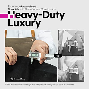 Knife Roll, Durable Waxed Canvas Chef Bag - 16 Total Slots for Knives & Kitchen Tools, A Large Zipper Pocket for Cutlery, Blades Case, Portable Pouch with an Adjustable Shoulder Strap