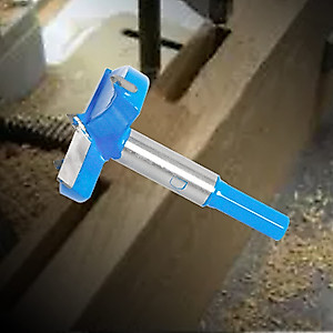 Aopin Forstner Drill Bit Professional Carbide Woodworking Hole Saw, Cutting Diameter 50mm, 1Pcs (Blue, Silver)