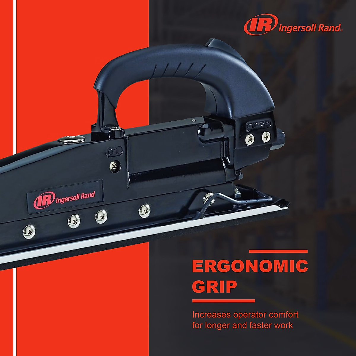 Ingersoll Rand 315G Straight Line Air Sander, 2.75" x 17.5" Pad, 3000 SPM