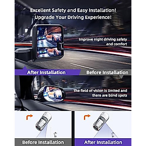 ANPART Towing Mirrors Fit for 2004-2014 For Ford For F-150 Pickup Truck Tow Mirrors With A Pair LH and RH Side Power Regulation with Heating Turn Signal Lamp Puddle Light