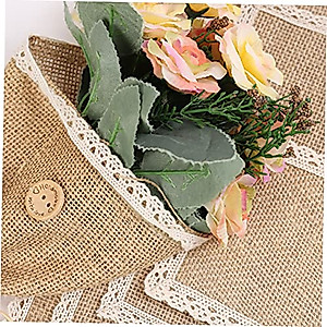 BESPORTBLE 5pcs Dining Room Table Decor Wedding Decoration Table Placemats Coffee Cup Mat Macrame Decor Cup Coasters for Table Burlap Placemat Coaster Pad Lace Tableware Decorate Jute Coffee