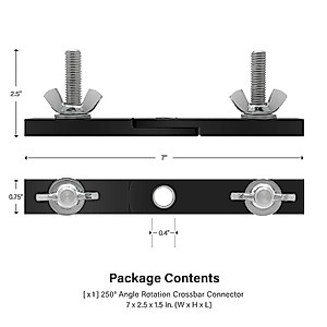 Julius Studio 360° Angle Rotation Crossbar Extend Connector Backdrop Stand Pivot Hinge Position Locator, JSAG806
