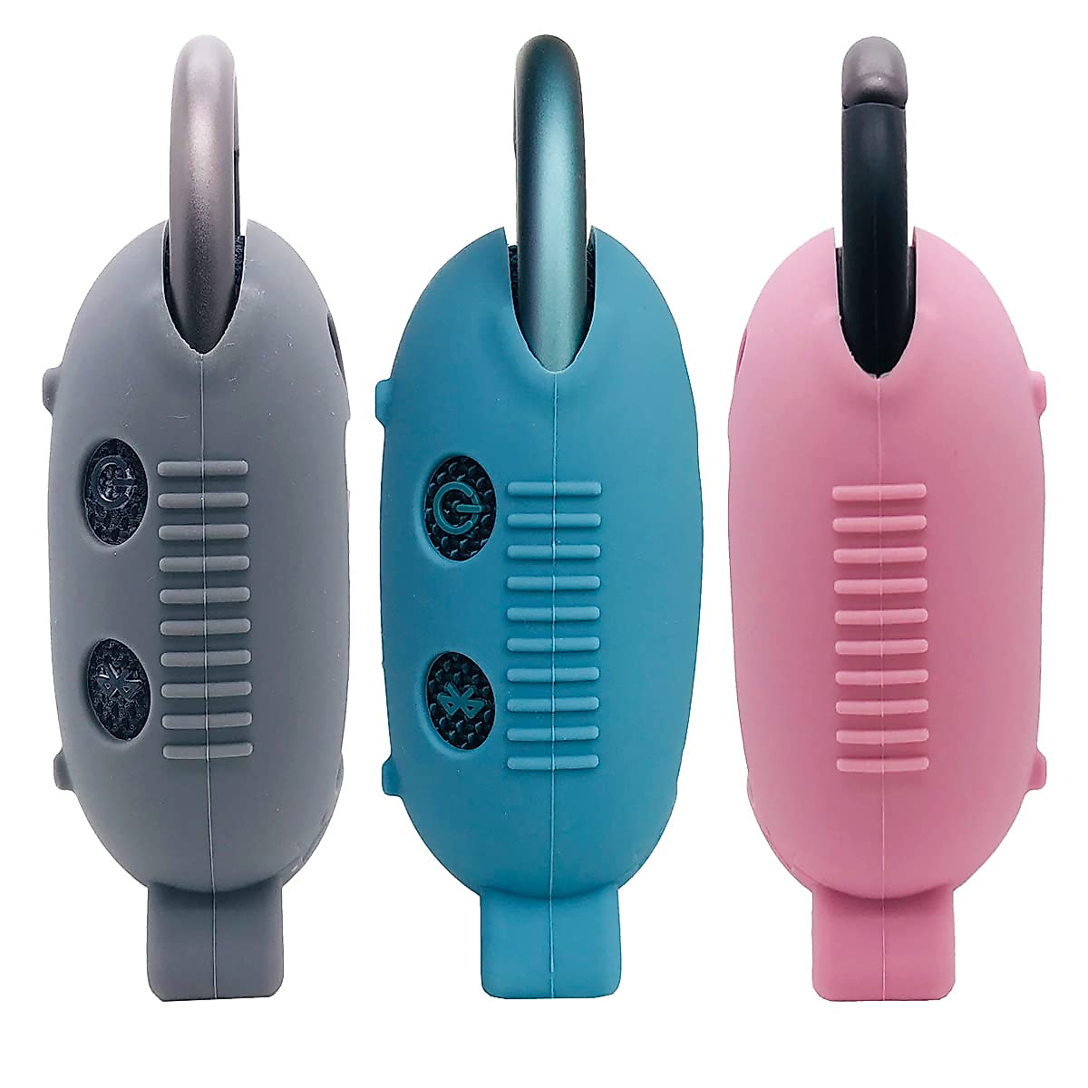 JCHPINE Silicone Cover & Hard Case for JBL Clip 4 Portable Bluetooth Speaker, Water Resistant Speaker Accessory, Shockproof, Dustproof, Blue