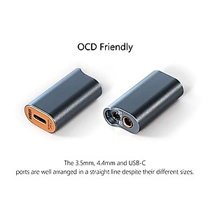 Linsoul DDHIFI TC44C USB C to 4.4mm/3.5mm Dual Outputs Balanced DAC Portable Amplifier (L)
