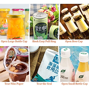 2Pcs Openers, 6 In Can Opener Simple Multifunctional Beer Bottle Opener Kitchen Handheld Gadgets, Beer Opening Tool, Easy to Use for, Elderly, Weak Hands and Seniors with Arthritis