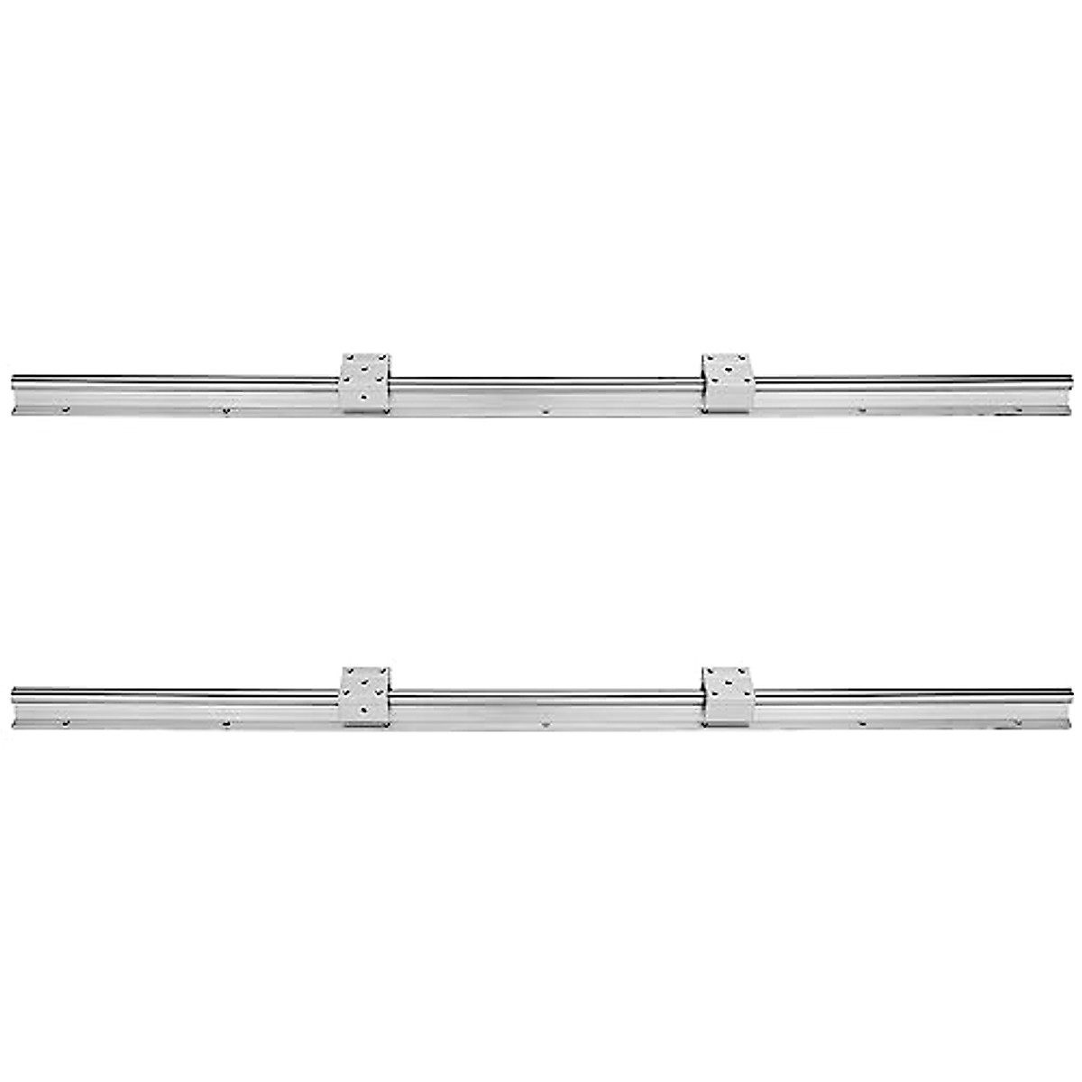 VEVOR Linear Rail Slide SBR20-800mm 2 PCS and 4 PCS SBR20UU Slide Blocks Linear Guide Rail and Bearings Kit for Automated Machines DIY Project CNC Router Machines