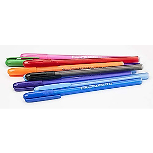 Promarx Fashion Stick Ballpoint Pens, 1.0 mm, Assorted Colored Ink, 10-Count