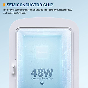 AstroAI Mini Fridge 4 Liter/6 Can Teal AC to DC Converter 8.5A