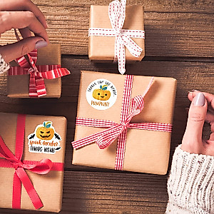 Wailozco 240 PCS Halloween Thanks Order Stickers,Funny Small Business Envelopes Stickers for Business Packages/Handmade Goods/Bags,Halloween Theme Small Shop Business Stickers for Envelopes Seals