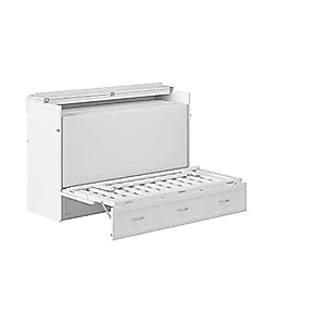 AFI, Northfield Murphy Bed Chest, Queen, White