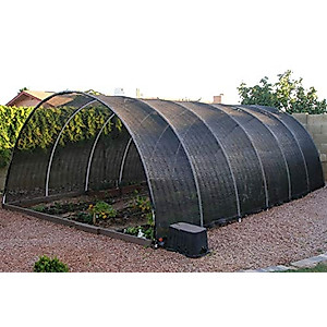 JTsuncover- Black 75% Shade Cloth Mesh Sun Block Net Mesh Shade for Garden Patio UV Resistant - Grommets Each 1ft - 10 ft x 20 ft