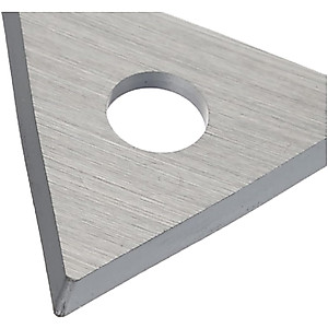 Triangular Metal Scraper + 1" Tungsten Carbide Blade, Fits Warner 1 in. Carbide Scraper w/Triangle Blade, Small Profile - Pack of 1