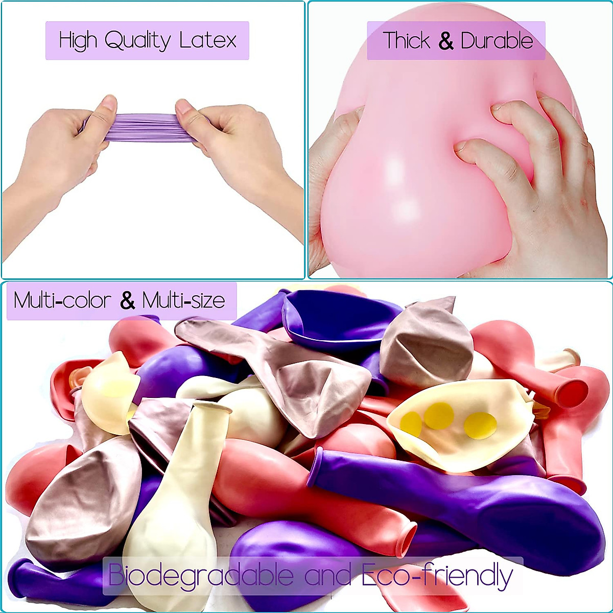 ANGSKALSA Balloon Garland Arch Kit - 167Pcs Baby Shower Decorations for Girl with Butterfly Stickers, Pink Purple White Gold Confetti Balloons for Birthday Party Bridal Shower Wedding Decorations