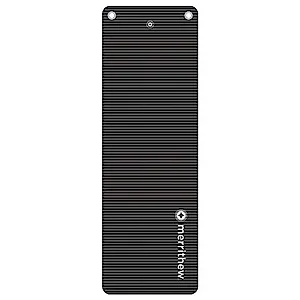 Merrithew STOTT PILATES Deluxe Pilates Mat with Grommets (Graphite) 0.6 inch / 15 mm, Black