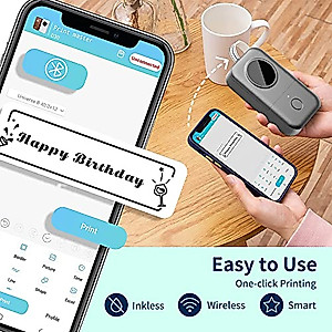 Phomemo Label Makers for Small Business, D30 Label Maker Machine with Tape 12mm 0.47 White for Organizing, Bluetooth Wireless Small Label Maker Thermal Sticker Printer Home School Office Supplies