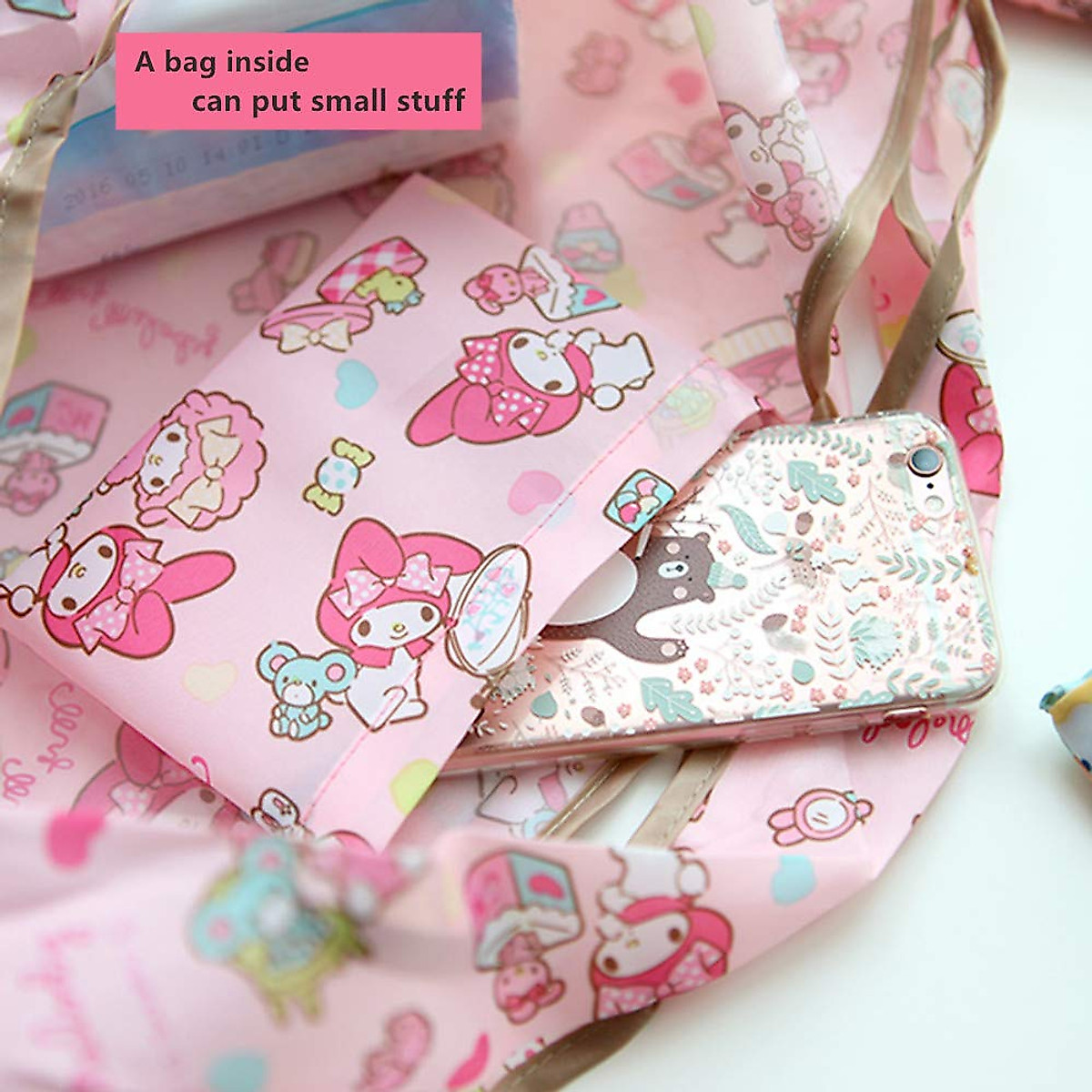 Kerr's Choice Lightweight Portable Grocery Bag Large Capacity Shopping Bag Durable Reusable Tote Bag Travel Accessories