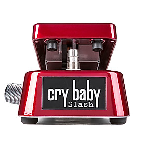 DUNLOP SW95 Cry Baby Slash Signature Wah Wah Guitar Effects Pedal Bundle With DUNLOP Sample Pick Pack, Dunlop DEN1046 Electric Nickel Medium Guitar Strings 10-46 and 2 Patch Cables (6")