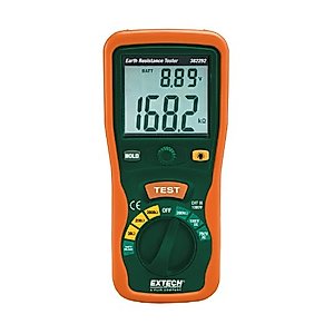 Extech 382252 Earth Ground Resistance Tester Kit, Black